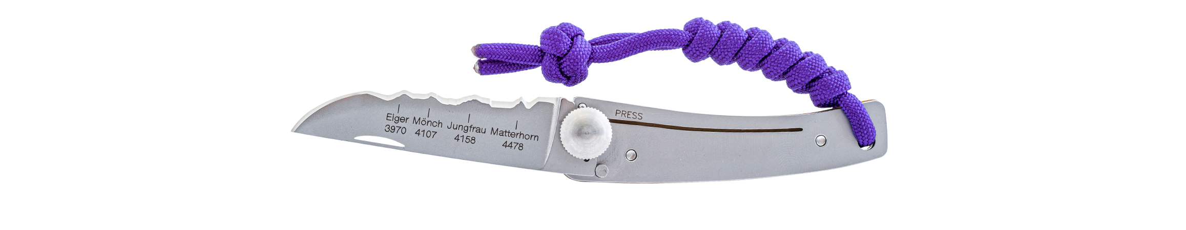 Best of Switzerland, Folding Knife KISS with Paracord - Panoramaknife ...