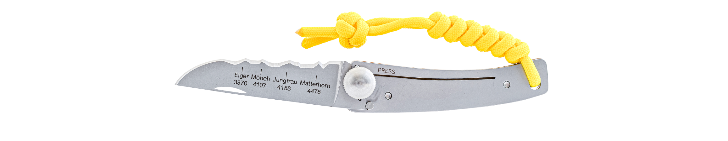 Best of Switzerland, Folding Knife KISS with Paracord - Panoramaknife ...